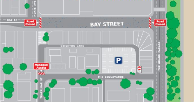 Stage two - May to June Road Closure | CLOSED-Bay St BLS Business Info ...